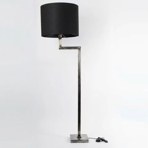 Vloerlamp Beaufort Antiek Zilver industriële verlichting