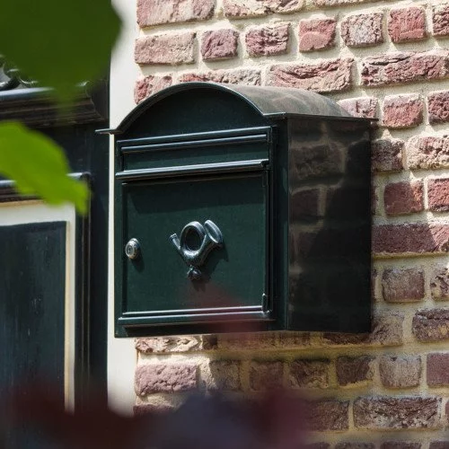 B13 klassieke Muurbrievenbus Groen | Nostalux.nl