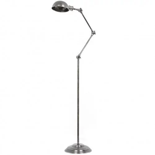 Vloerlamp Nova Antiek Zilver industriële verlichting
