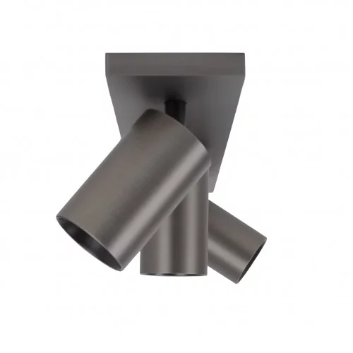 Binnenverlichting Lynn 3 Opbouwspot Gun metal | Nostalux.nl