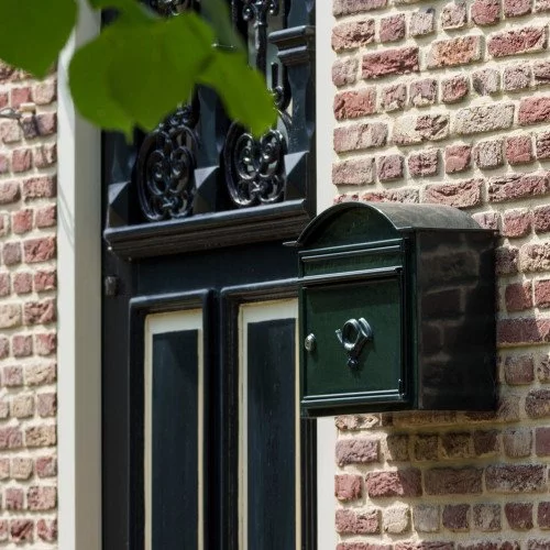 B13 klassieke Muurbrievenbus Groen | Nostalux.nl