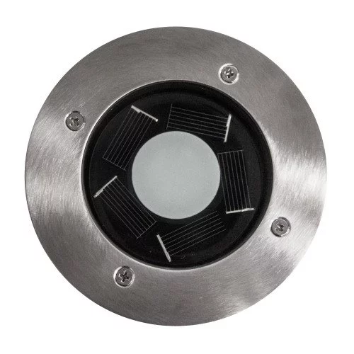 LED solar grondspot rond Puck solar | Nostalux.nl